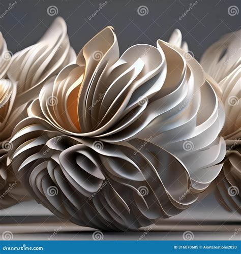 Abstract Forms Evolving And Morphing Into New Shapes In A Continuous
