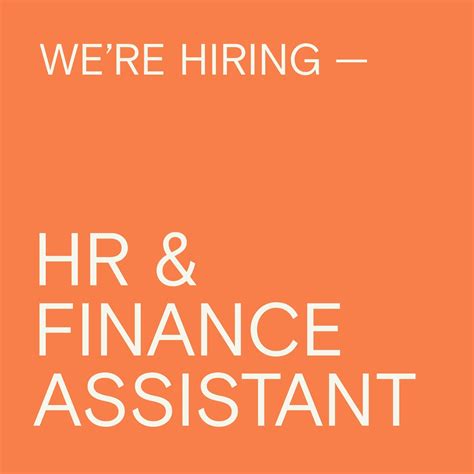Were Hiring Hr And Finance Assistant 93ft Sheffield