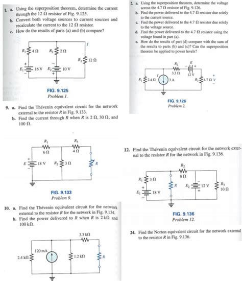 Solved Using The Superposition Theorem Determine The Chegg