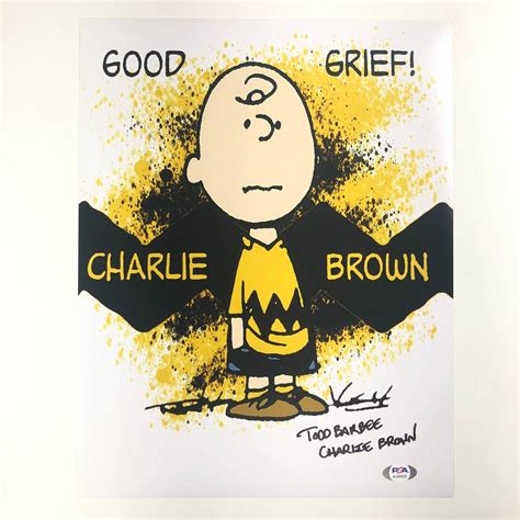 Todd Barbee Signed 11x14 Photo Psadna Autographed Peanuts Autographia