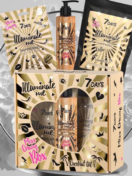 Подарочный набор для женщин 7DAYS : скраб для тела кофейный + молочко ...