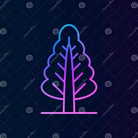 Tree Pine Nolan Icon Simple Thin Line Outline Vector Of Treeicons For Ui And Ux Website Or