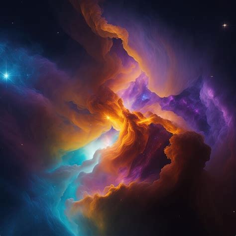 Nubes y estrellas coloridas | Foto Premium