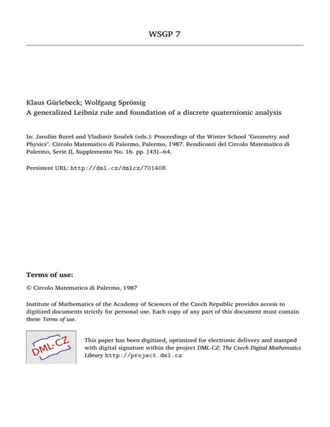 Leibniz Rule And Discrete Quaternionic Analysis