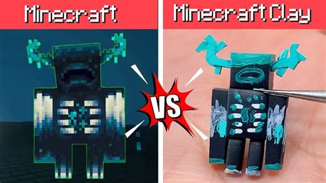 Minecraft V S Minecraft In Polymer Clay Making Miniatute Minecraft