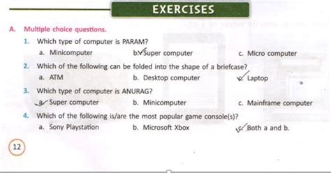 Chapter 1 Excercises Computer VI Std