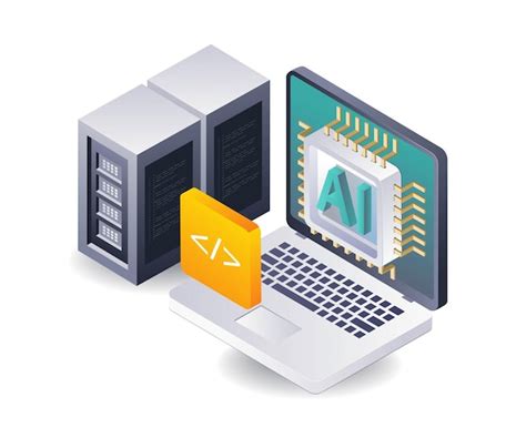 Premium Vector Artificial Intelligence And Server Data Management