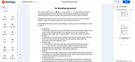 how to merge multiple templates and send out for signature boldsign