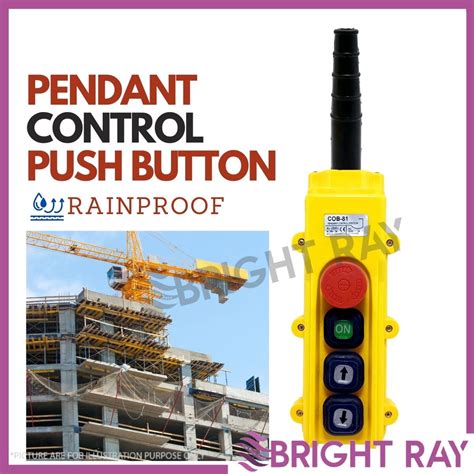 COB Hoist Crane Push Button Switch Rainproof Waterproof Hoist Push Button Crane Pendant