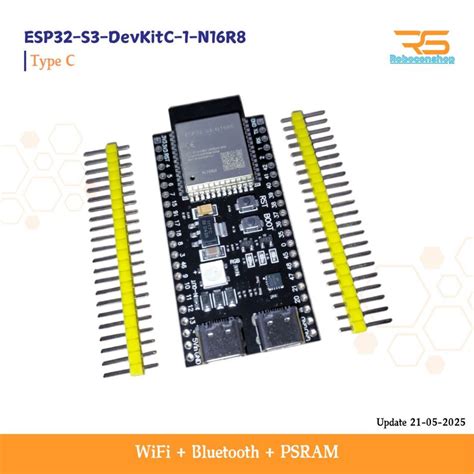 Esp32 S3 Devkitc N16r8 Development Board Wifi Bluetooth Psram Esp 32 Type C Shopee Singapore