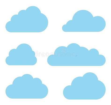 Clouds Vector Collection For Cloud Computing