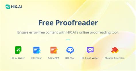 Free Proofreading Tool: Online AI-Driven Proofreader | HIX Writer