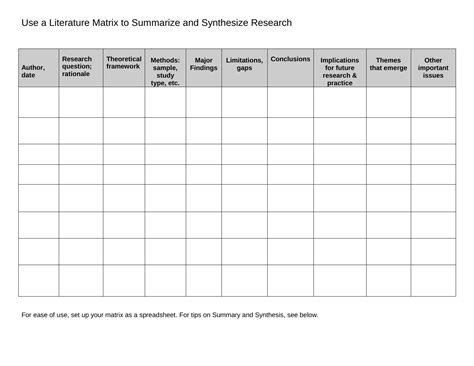 Use Literature Matrix Synthesize Research Pdf DocDroid