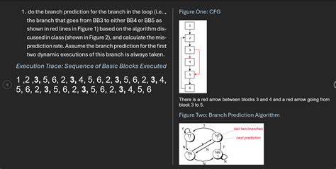 Solved Do The Branch Prediction For The Branch In The Loop