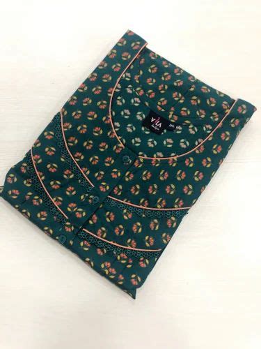 Trendy Cotton Nighty Dark Green At Rs 99900 Cotton Nightgown Id