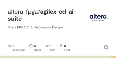 Github Altera Fpgaagilex Ed Ai Suite Altera Fpga Ai Suite Example Designs