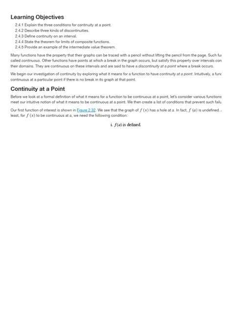 24 Continuity Calculus Volume 1 Openstax Pdf