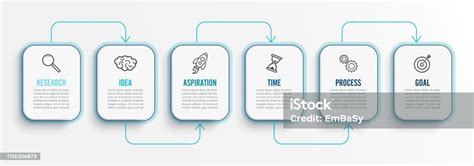 아이콘 6 옵션 또는 단계 벡터 Infographic 템플릿 사업 개념에 대 한 인포 그래픽입니다 프레 젠 테이 션 배너 워크
