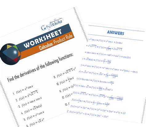 Calculus Derivatives Using Product Rule Ganithika