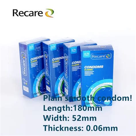 Recare Brand Latex Condom Oem Package Service Sexual Use Plain Smooth