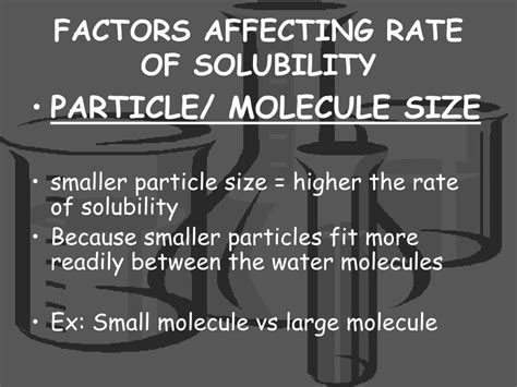 PPT FACTORS AFFECTING RATE OF DISSOLVING AND SOLUBILITY PowerPoint Presentation ID