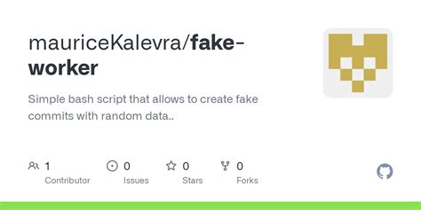 Github Mauricekalevrafake Worker Simple Bash Script That Allows To