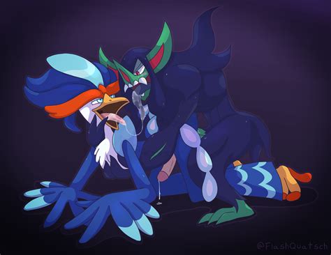 Rule 34 Avian Arms Avian Feet Beak Black Body Black Fur Blue Body Blue Eyes Blue Feathers