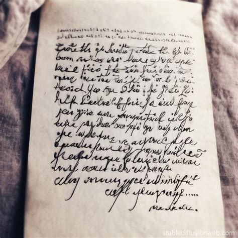 Beautiful Handwritten Text Picture Stable Diffusion Online