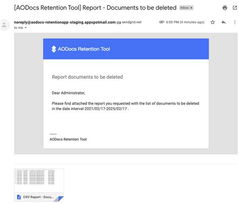 Aodocs Retention Module Reporting Aodocs Knowledge Base