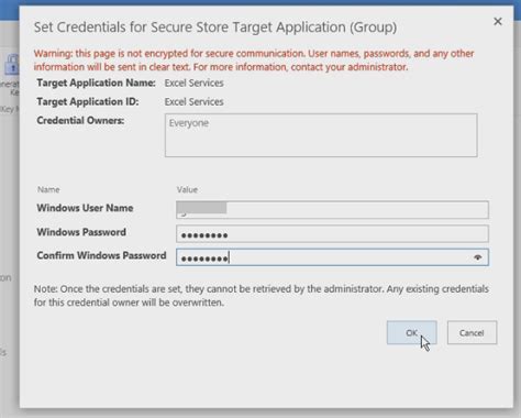 How To Create A New Target Application In Secure Store Service