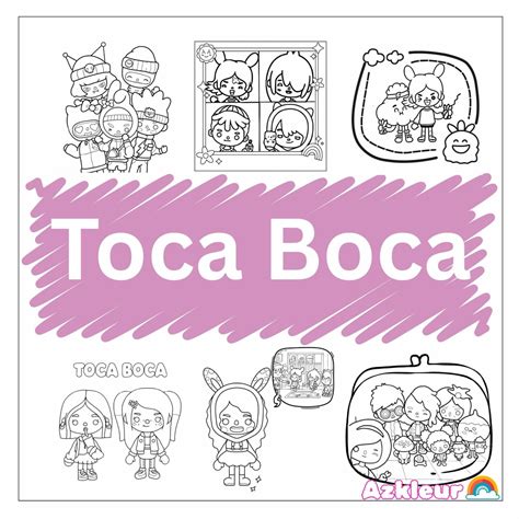 Ilmaiset Tulostettavat Värityskuvat Toca Boca 28 Sivua