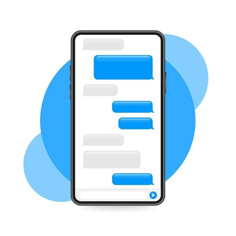 Flat Messages Bubbles Chat Interface Message Bubbles 37005011 Vector