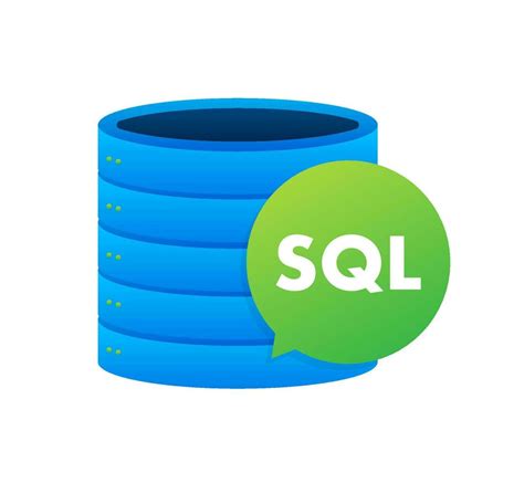 sql structured query language icon label internet security and