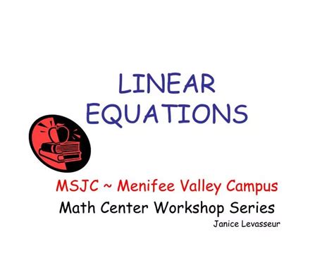 Ppt Linear Equations Powerpoint Presentation Free Download Id 4391172