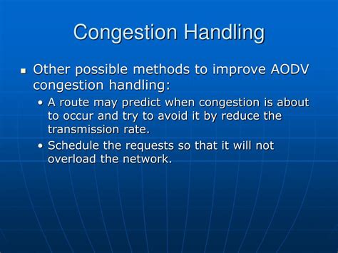 Ppt Ad Hoc On Demand Distance Vector Aodv Routing Protocol