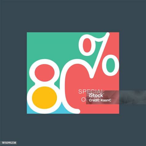 특별 행사 판매 등번호 80번 숫자로 할인 백분율 기호 스톡 일러스트 10에 대한 스톡 벡터 아트 및 기타 이미지 10 20 30 Istock
