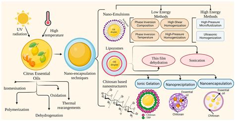 Nano Encapsulation Of Citrus Essential Oils Methods And Applications Of Interest For The Food