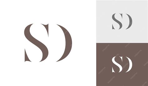 Premium Vector Letter Sd Initial Monogram Logo Design