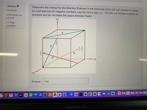 Solved Answer Determine The Indices For The Direction B