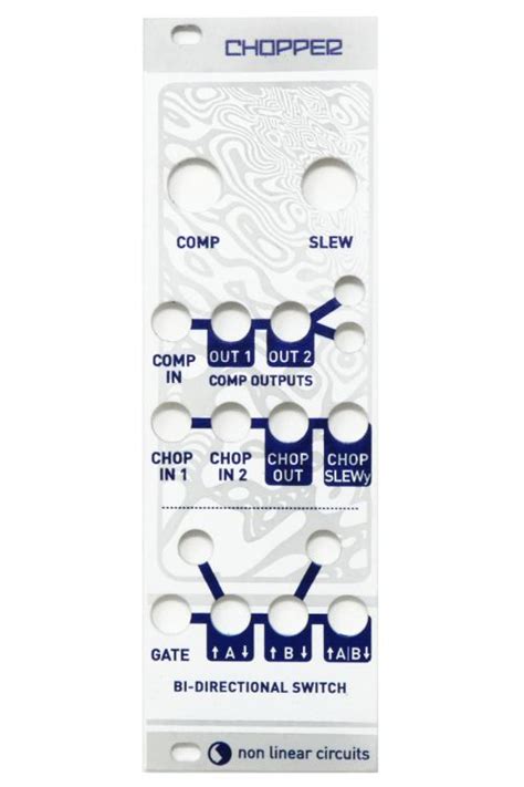 Chopper Panel White Magpie Modular Modular Addict Synth Diy