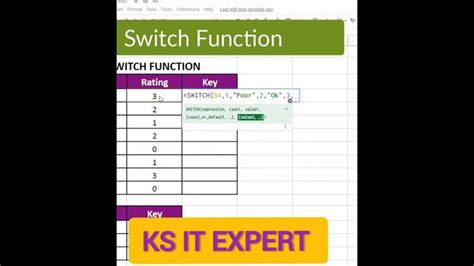 Excel Formulas Switch Function In Excel Excelformula Youtubevideos
