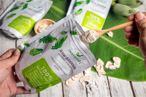 Namwah ผงกล้วยดิบออร์แกนิค ธรรมชาติ 100 เปลี่ยน ยา ในมือ มาชง ผงกล้วยดิบ กันเถอะ