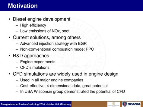 Ppt Predictive Modeling Of Combustion And Emissions Behavior In Diesel And Ppc Engines
