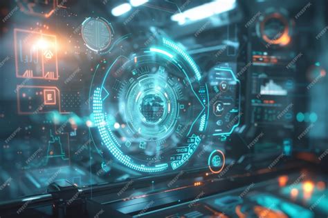 Premium Photo Futuristic User Interface Of A Holographic Display