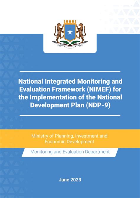 National Integrated Monitoring And Evaluation Framework Nimef Ministry Of Planning