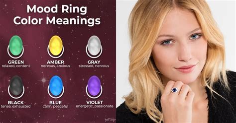 Guide To Mood Ring Color Meanings Decode Your Mood Mathilde Lacombe