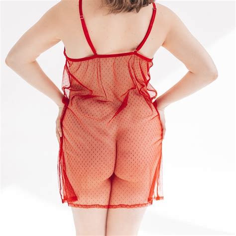 Sheer Nightgown Plus Size Etsy