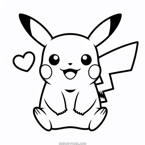 Dibujo Fácil De Encantador Pikachu Dibujo Facil