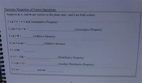 Solved Suppose U V And W Are Vectors In The Plane And C And Chegg Com