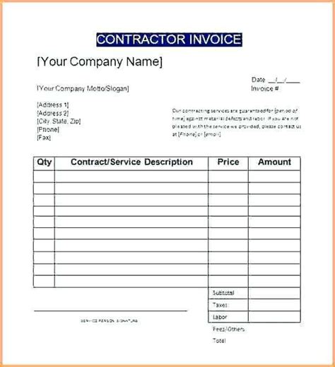 81 Printable Labor Invoice Template Excel With Stunning Design For Labor Invoice Template Excel